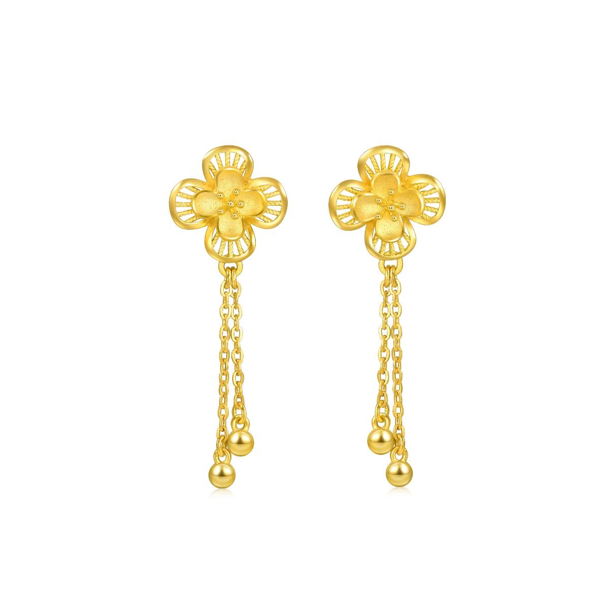 Gold earrings and price store